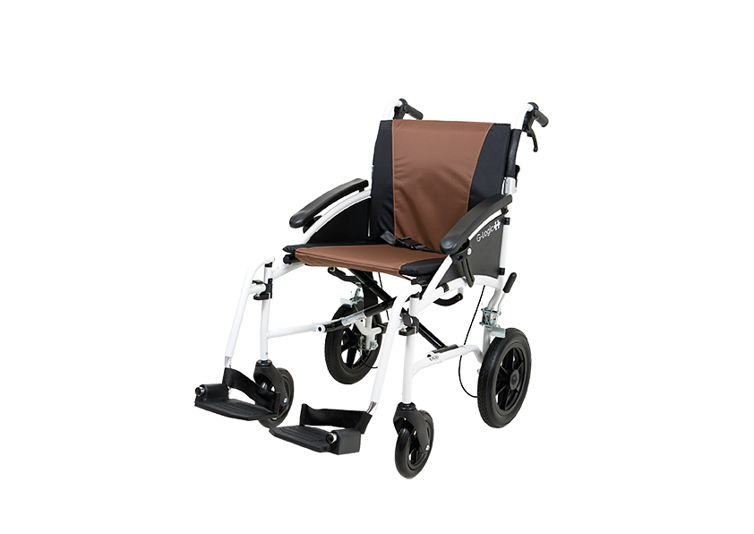G-Logic Transit Wheelchair White – Seacroft Mobility