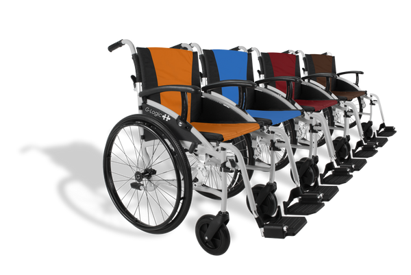 G-Logic Self Propelled Wheelchair Silver – Seacroft Mobility