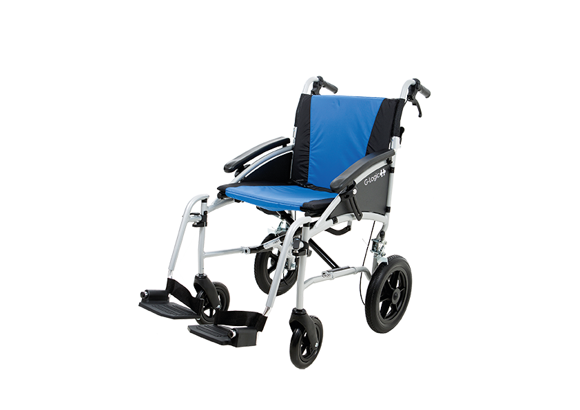 G-Logic Transit Wheelchair Silver – Seacroft Mobility